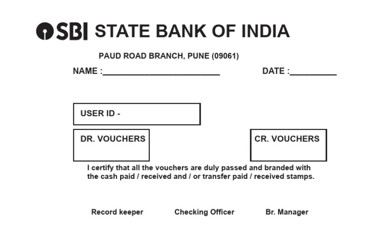 SBI Voucher Paud Road | PDF