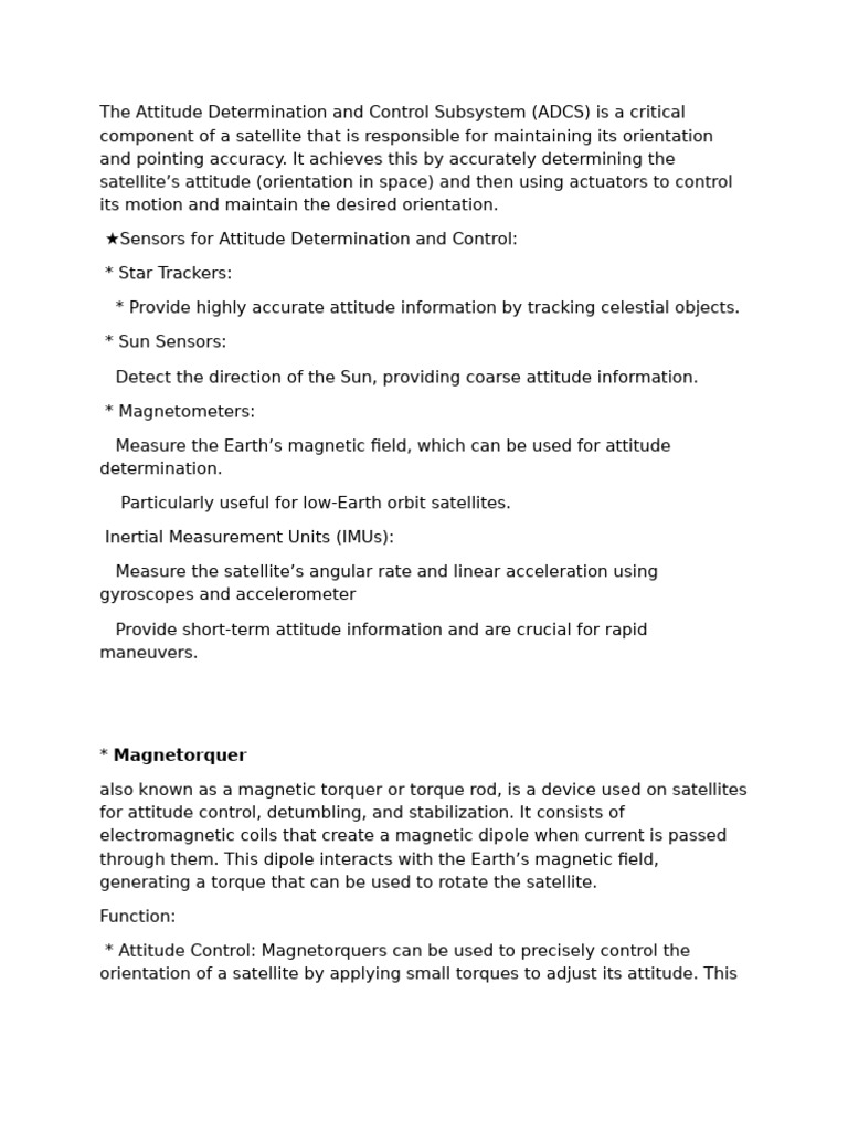 Attitude determination | PDF | Motion (Physics)