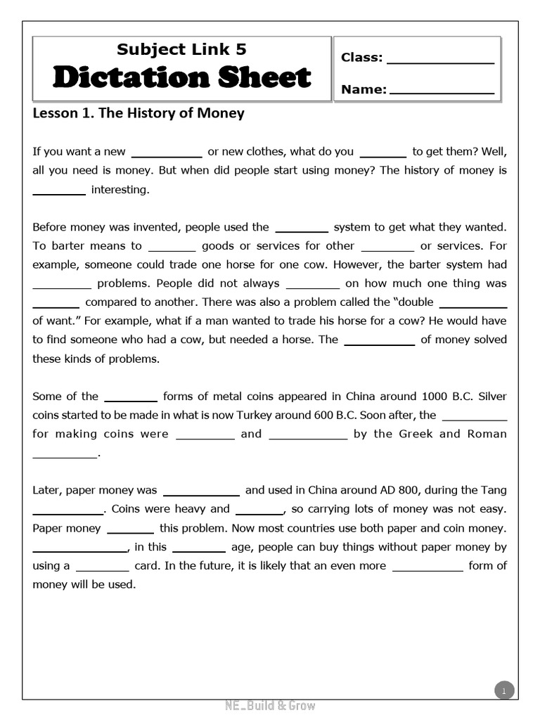 Subject Link 5 - Dictation - PDF | PDF | Inca Empire | Interest