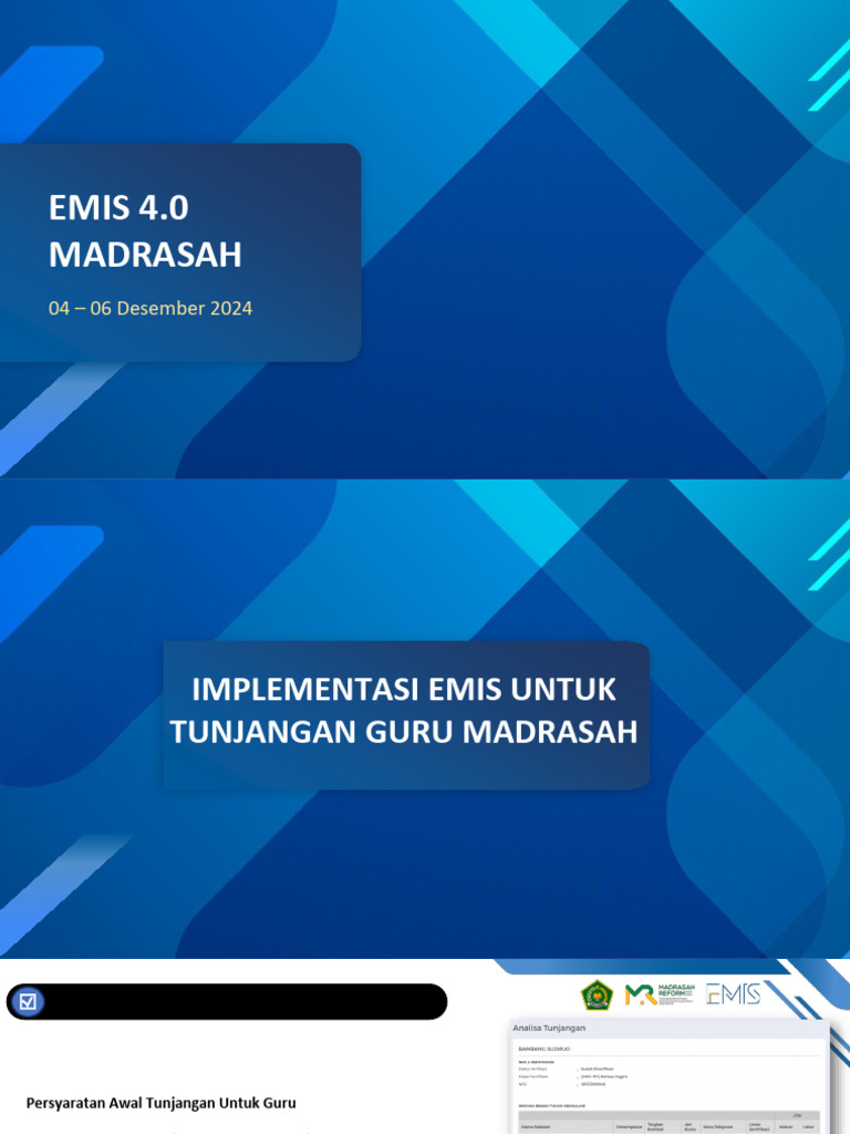 EMIS Madrasah 04-06 Dec 2024 | PDF