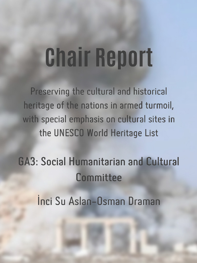 Sochum Agenda Item 2 Study Guide | PDF | Cultural Heritage | World ...