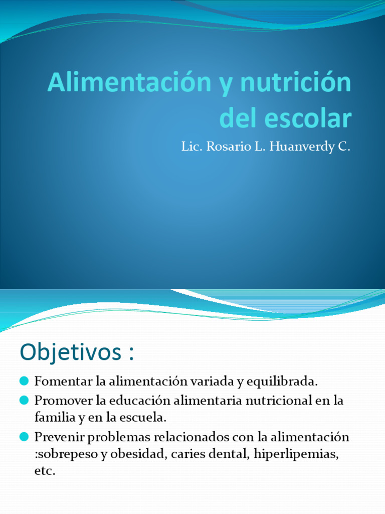 Alimentaci-N y Nutrici-N Del Escolar | PDF | Obesidad | Nutrición