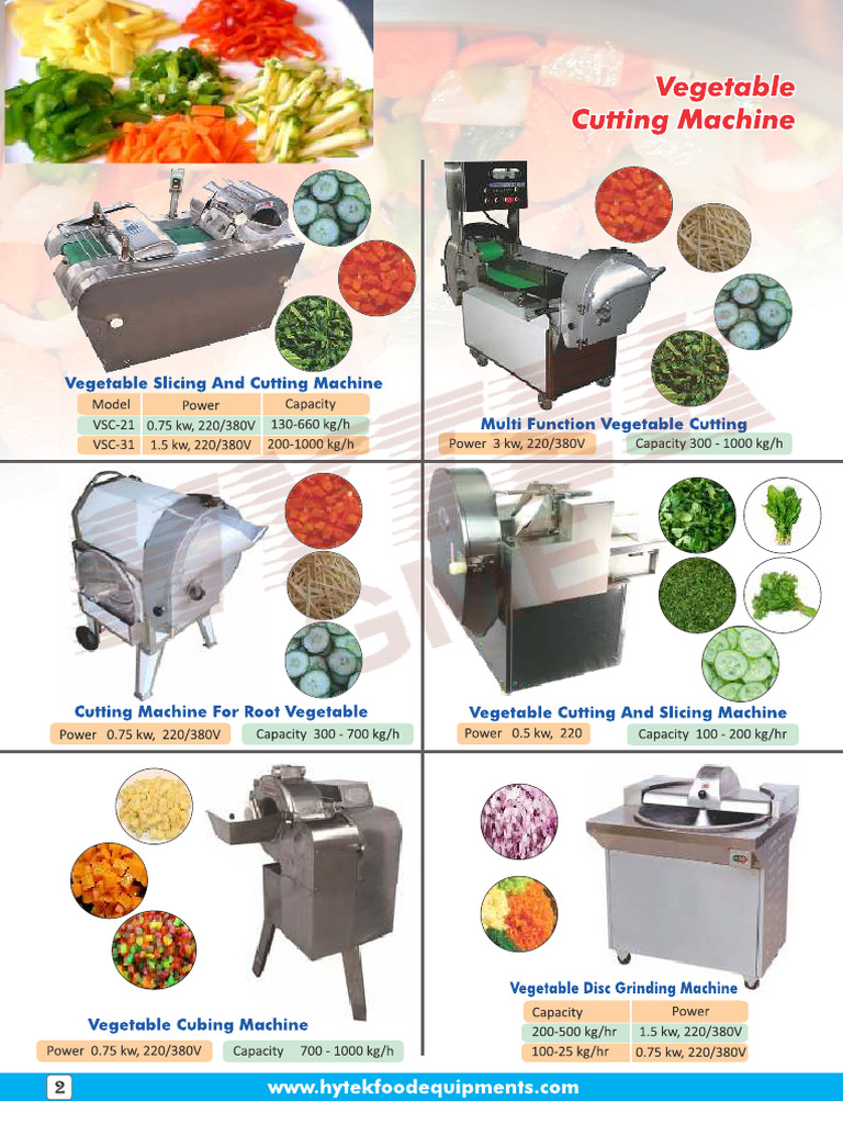 Multifunctional Vegetable Cutting Machines | PDF | French Fries | Food ...