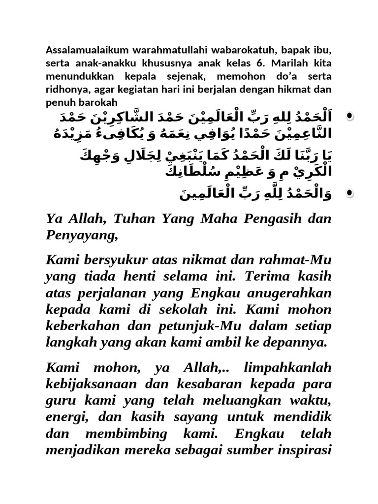 Doa Kelulusan | PDF