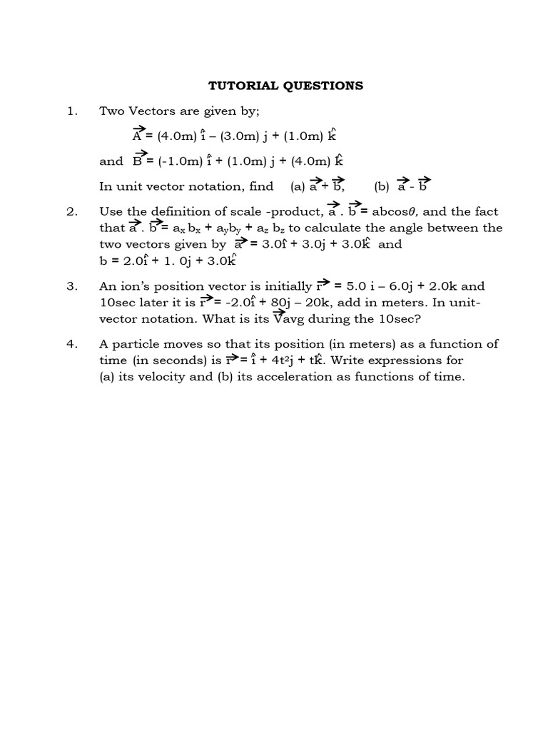 Tutorial Questions 2 | PDF
