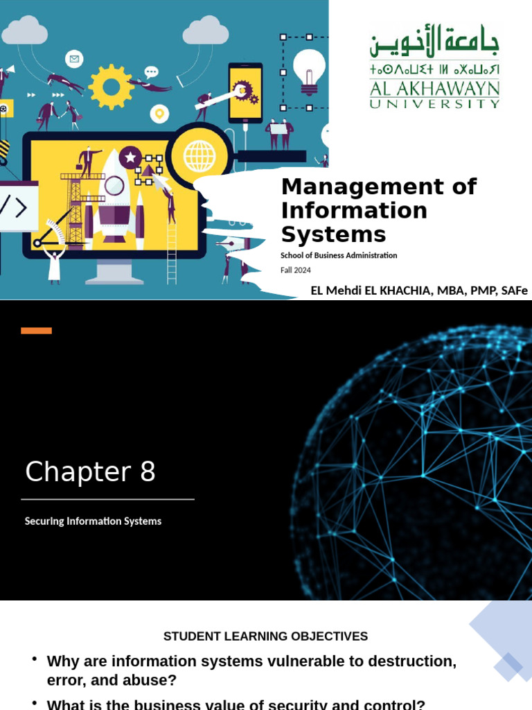 MIS - 3301 Week 10 - CH8-1 | PDF | Public Key Cryptography | Security
