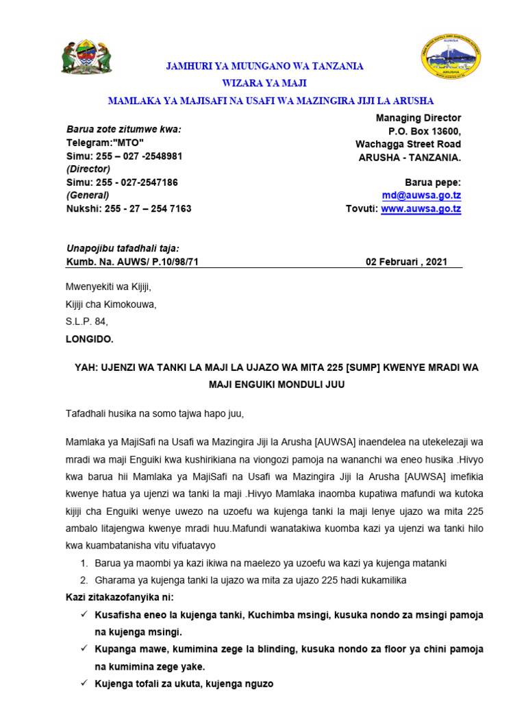 Barua Kimokouwa | PDF