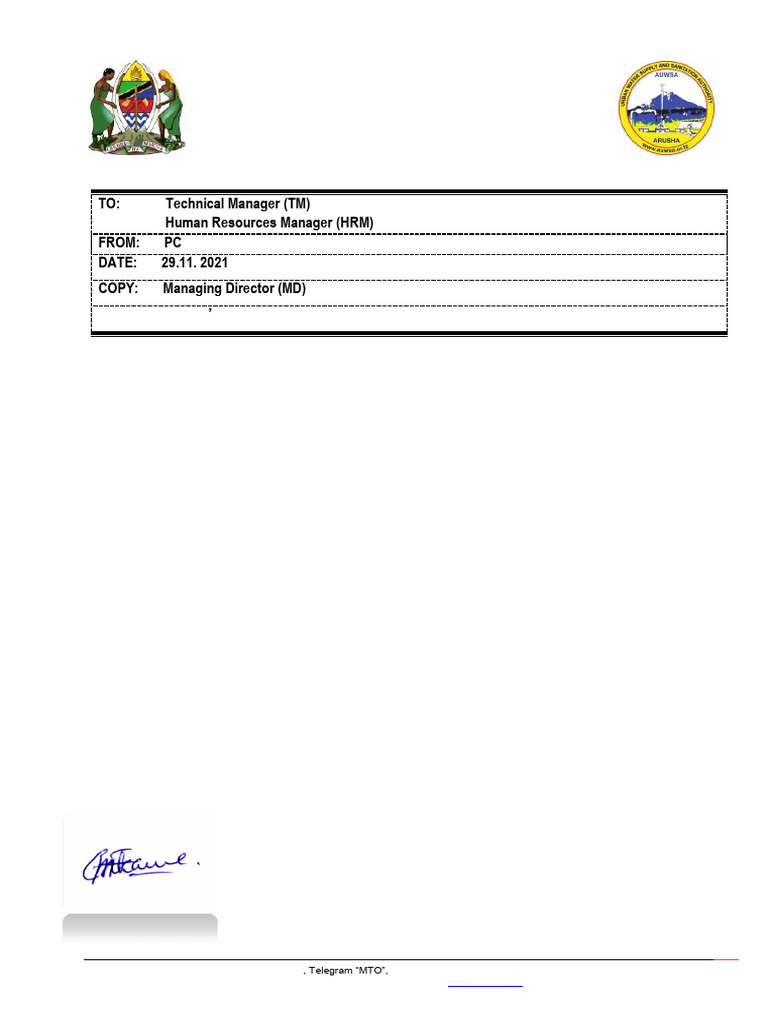 Dokezo Kwa TM - Ziara Ya Bank Mision | PDF | Water Supply And ...