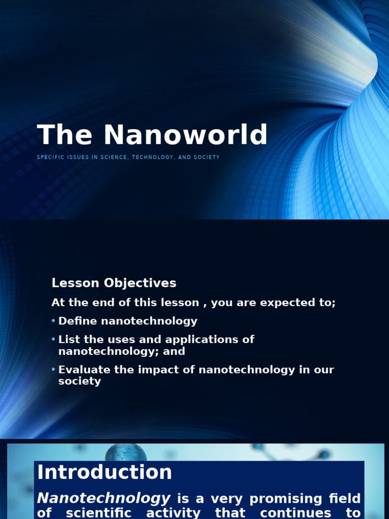 Chapter-4-Lesson-4-The-Nanoworld | PDF | Nanotechnology | Materials