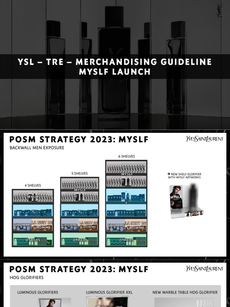 YSL – TRE – MERCHANDISING GUIDELINE MYSLF LAUNCH | PDF