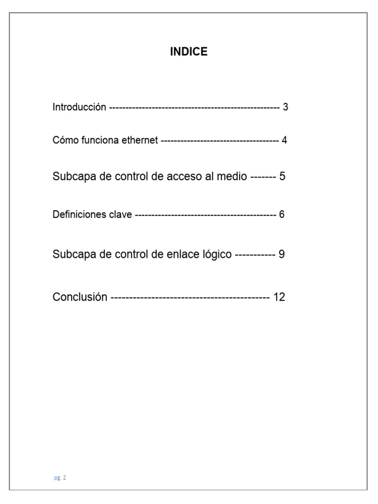 Subcapa de Control de Acceso Al Medio - 5: Indice | PDF | Protocolos de ...
