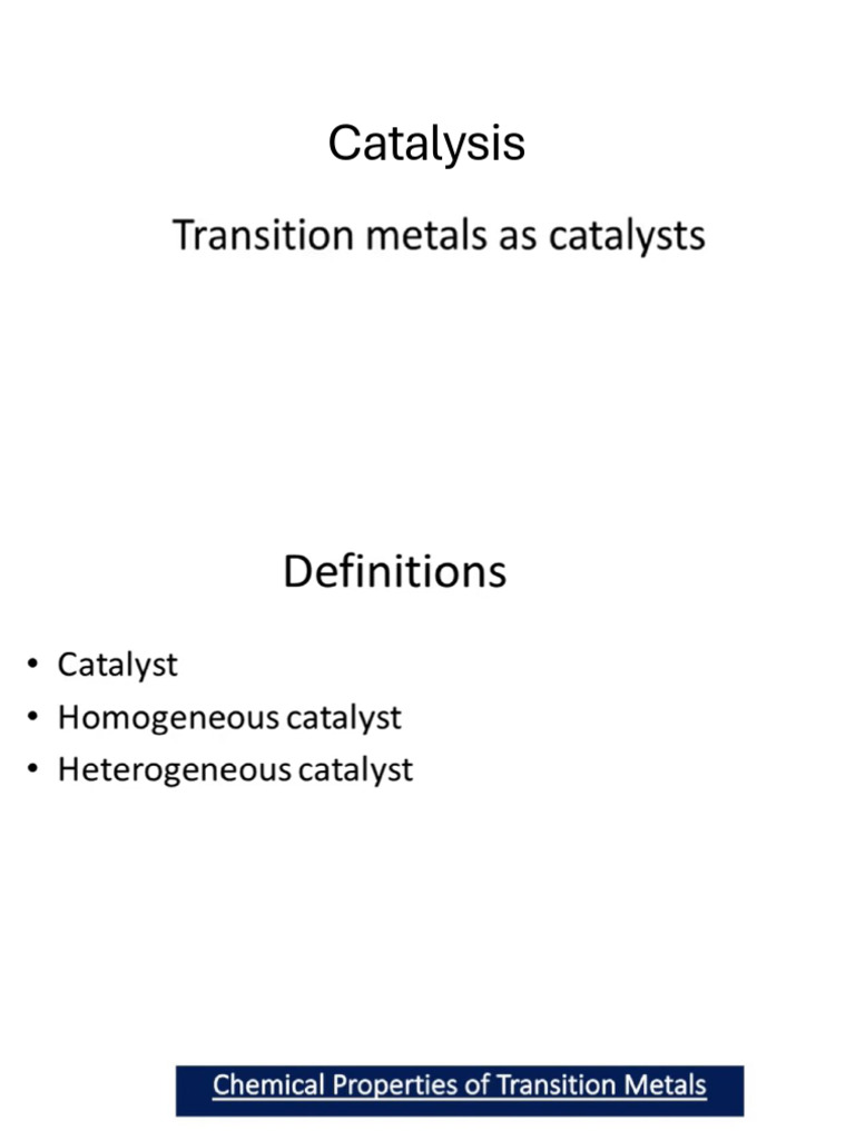 Catalysis | PDF
