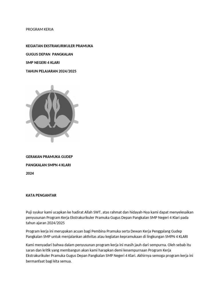 Proposal Pramuka 1 | PDF