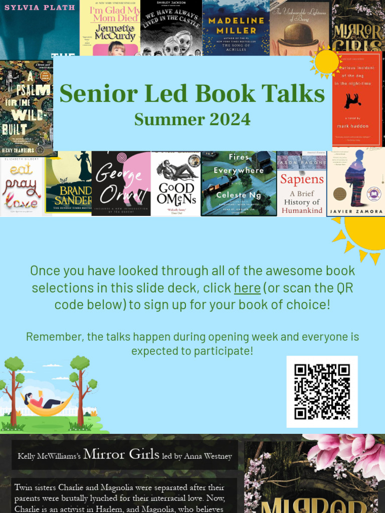 Senior Led Book Talks - 2024 | PDF | Pride And Prejudice