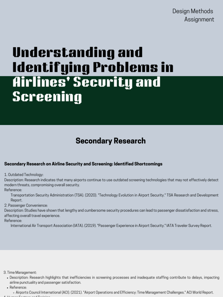 Airline Security Challenges and Solutions | PDF | Airport Security ...