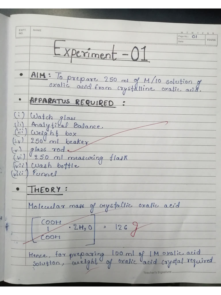 Chem Practical 12 | PDF