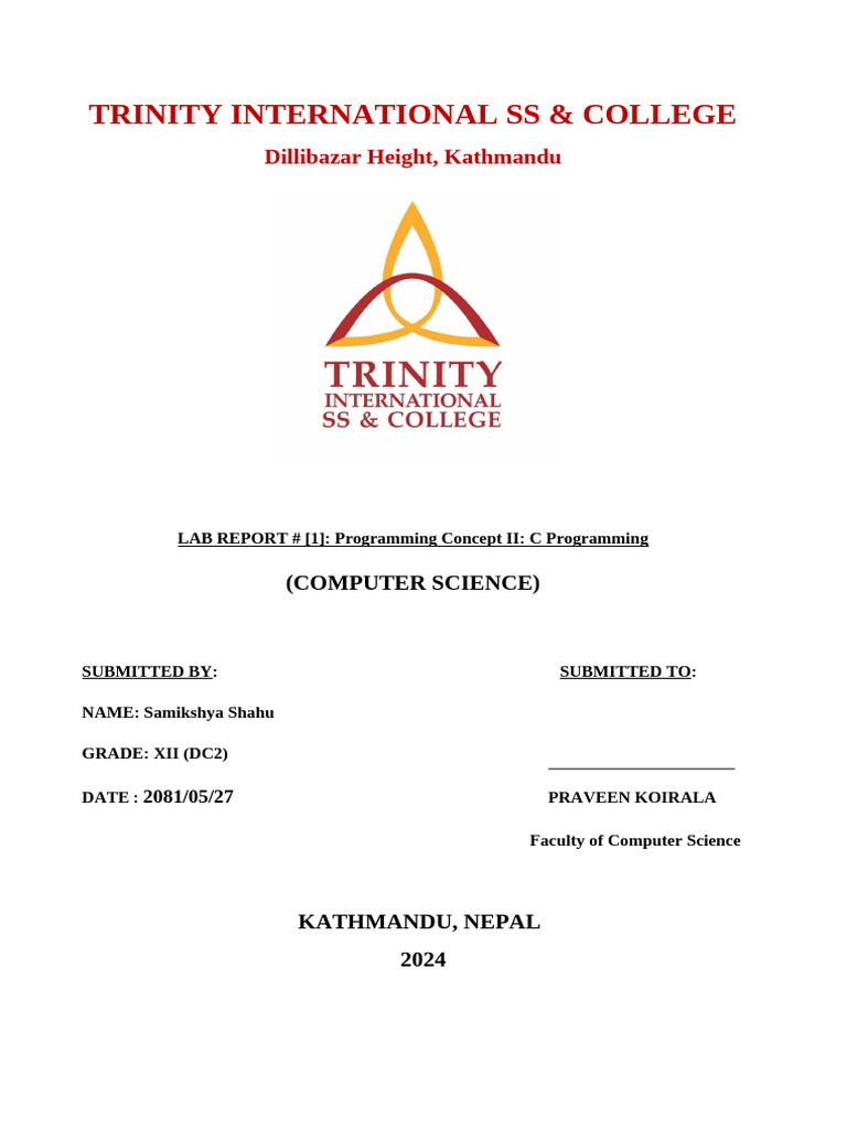 2LabReport_Final | PDF | Computer Programming | Pointer (Computer ... 2LabReport_Final | PDF | Computer Programming | Pointer (Computer ...