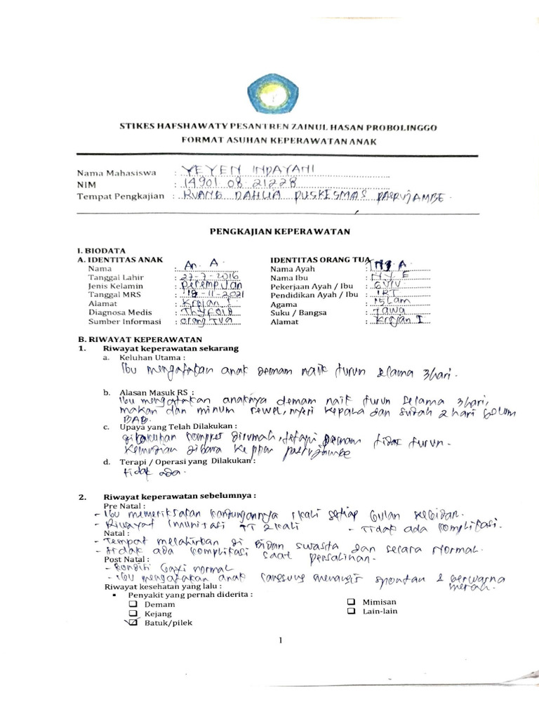 Askep Anak Yeyen | PDF