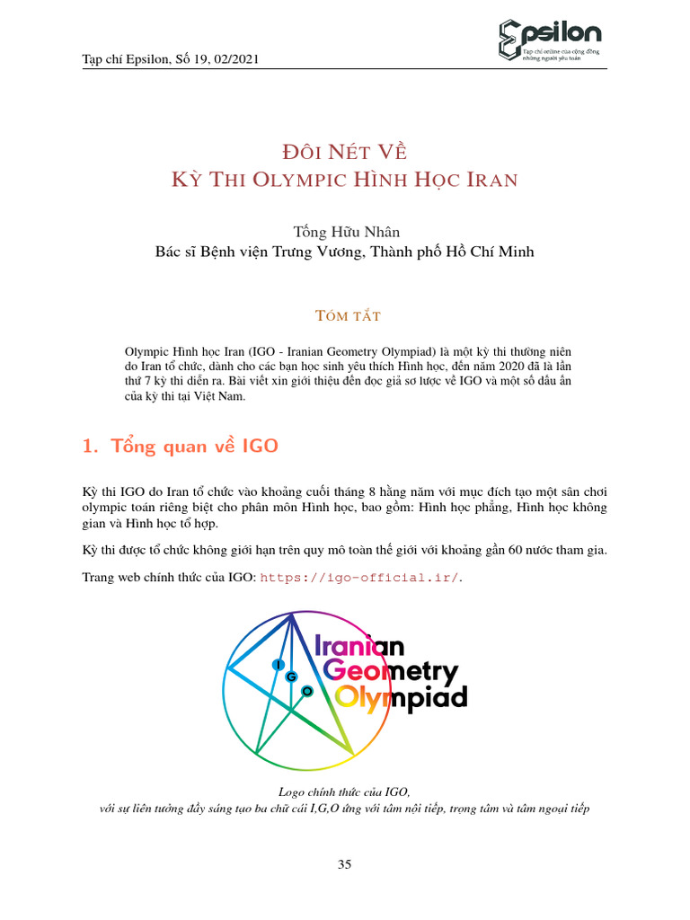 Đôi Nét Về IGO 2023 | PDF