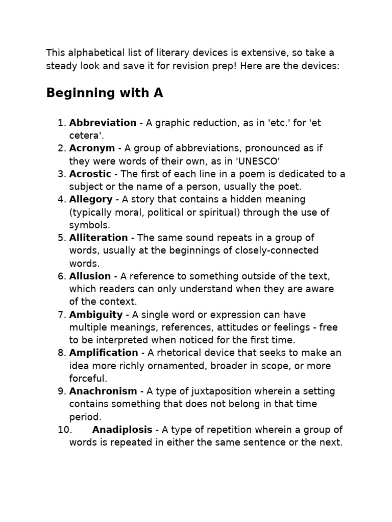 Beginning With A: Abbreviation Acronym Acrostic Allegory | PDF | Poetry ...