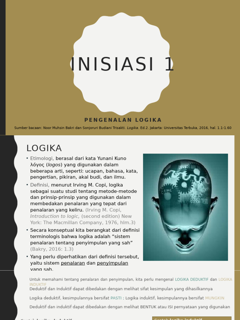Materi Inisiasi Sesi 1 - Pengenalan Logika.1 | PDF
