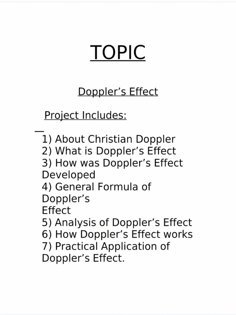 Doppler Effect | PDF | Doppler Effect | Redshift