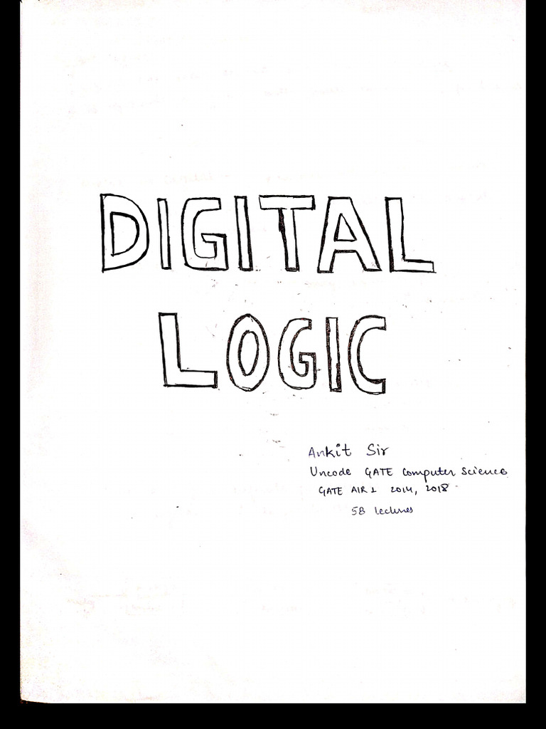 Digital Logic! | PDF | Digital Electronics | Electronic Design