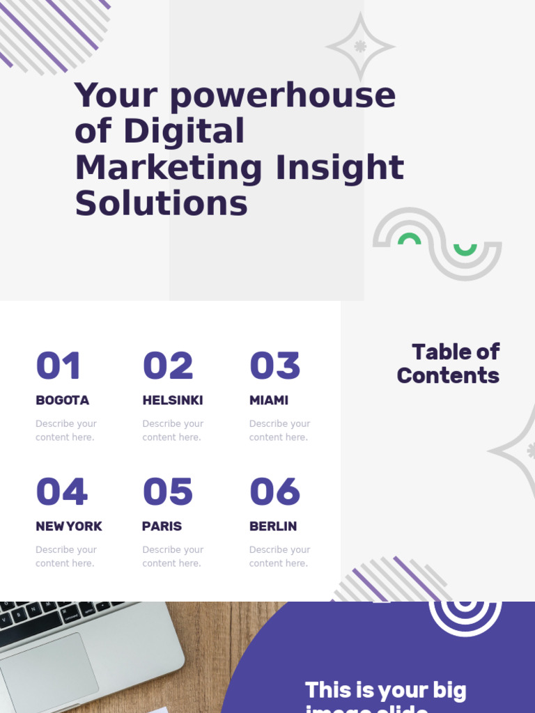 Digital Marketing Insights & Solutions | PDF | Infographics | Graphic ...