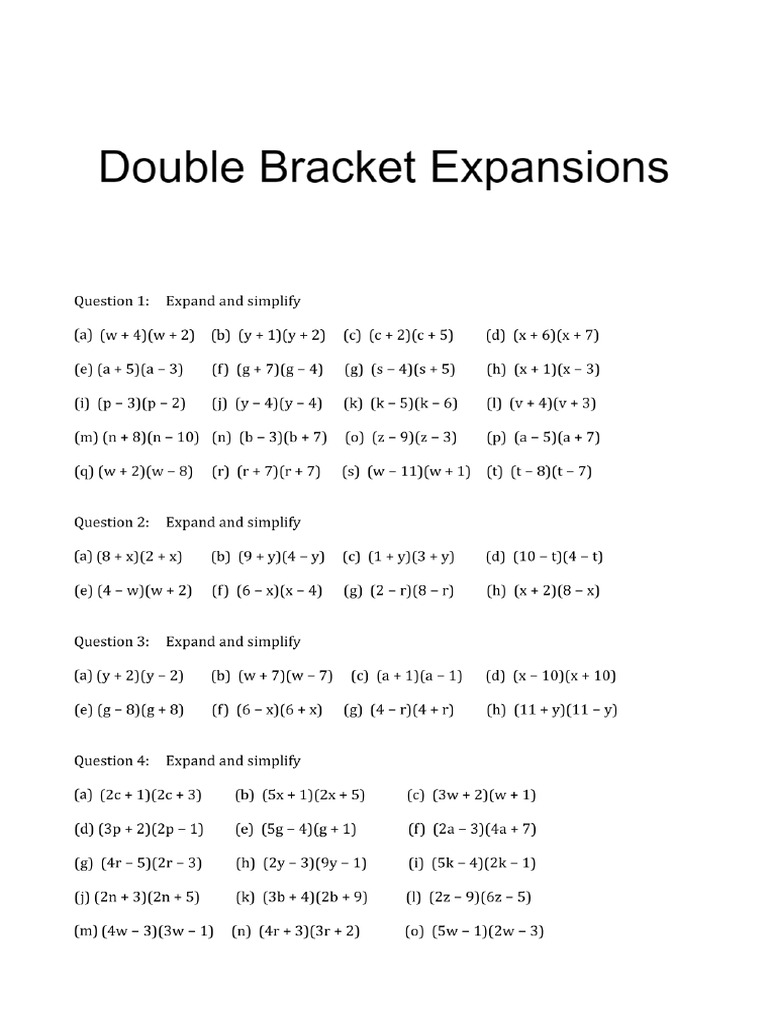 bracket-expansion-and-quadratic-factorisation | PDF