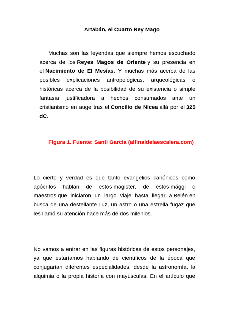 Artabán: El Cuarto Rey Mago Olvidado | PDF | Reyes Magos | Jesús