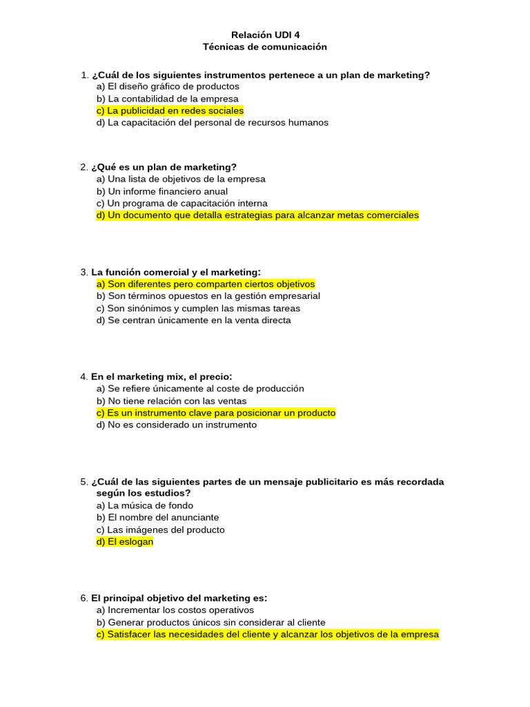 Relación UDI 4 | PDF | Marketing | Publicidad
