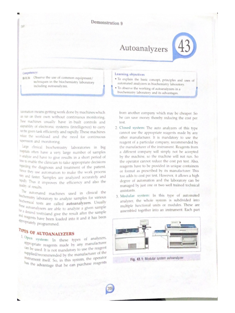 Auto Analyzer | PDF
