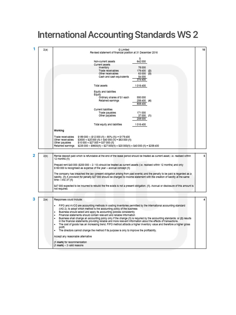1-International Accounting Standards Worksheet- answers 2 A Level ...
