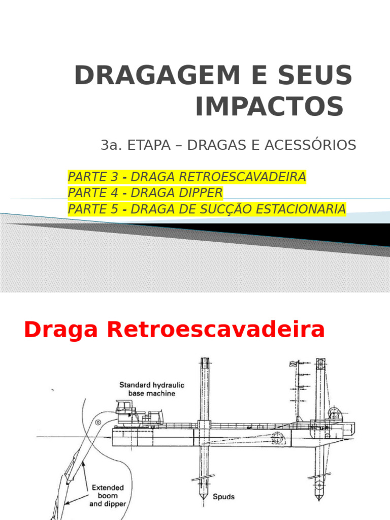 8 - DRAGAGEM - Dragas e Acessórios 3 | PDF | Dragagem | Solo
