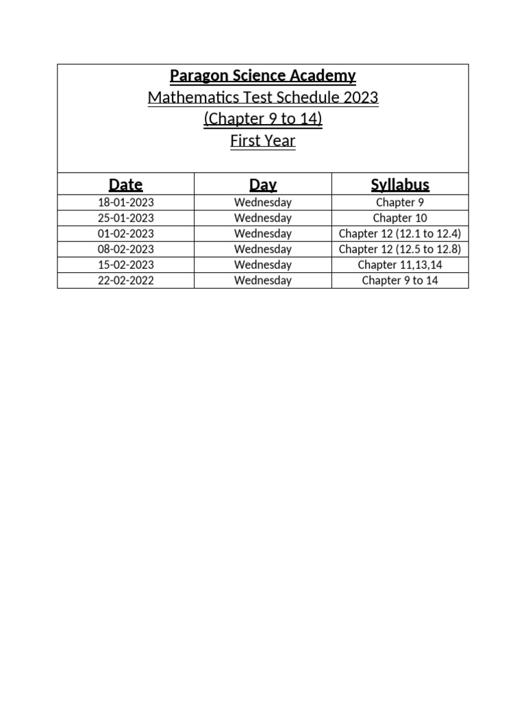Paragon Science Academy | PDF
