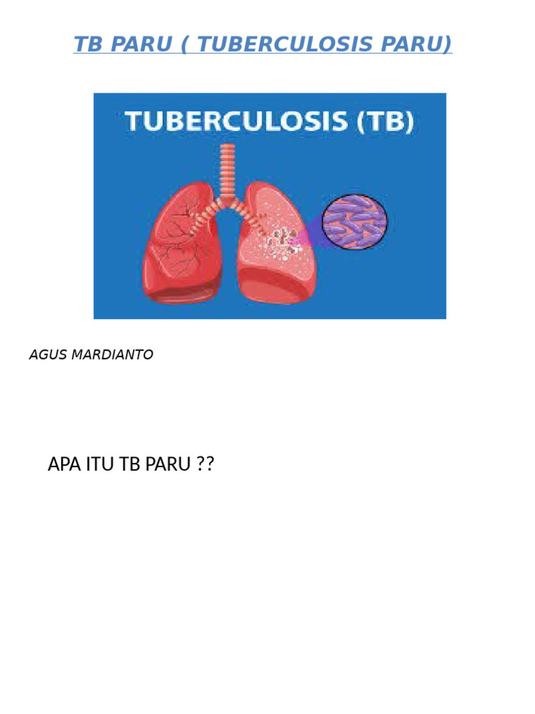 Tb Paru ( Tuberculosis Paru) | PDF