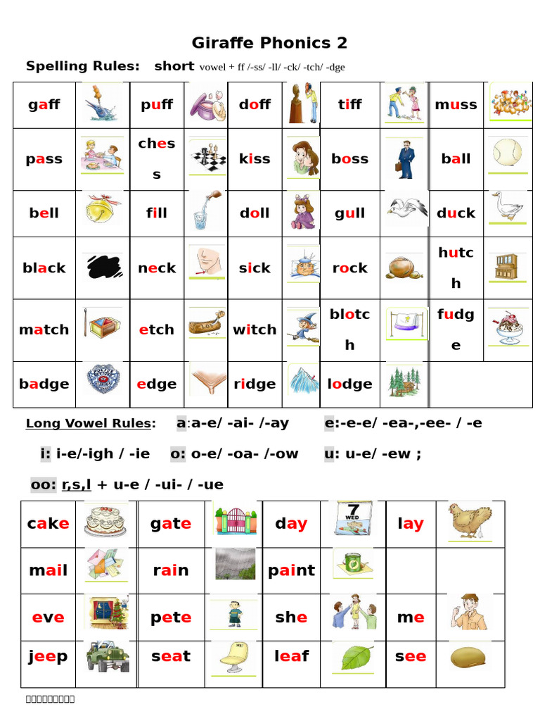 Phonics BK 2 | PDF