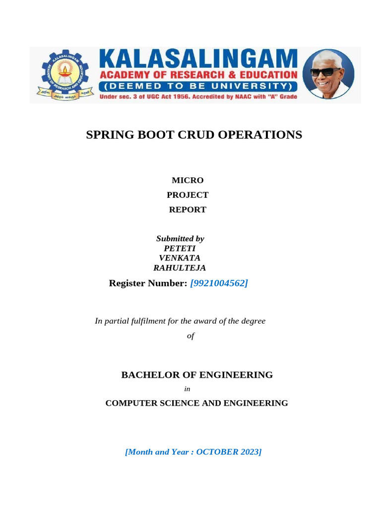 RAHUL MICRO PROJECT | PDF | Databases | Computer Science