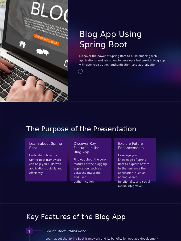 Blog App Using Spring Boot | PDF | Databases | Mobile App