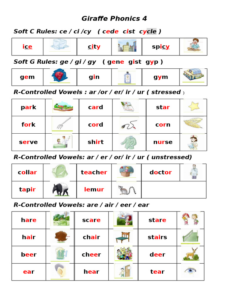 Phonics BK 4 | PDF