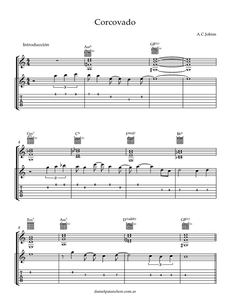 Corcovado - Partitura Completa | PDF