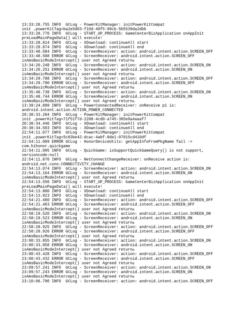 GameCenter App Debug Logs | PDF
