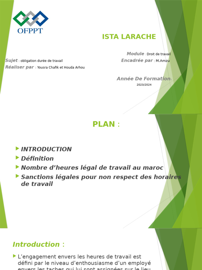 yousra chafiik | PDF | Temps de travail | Salaires