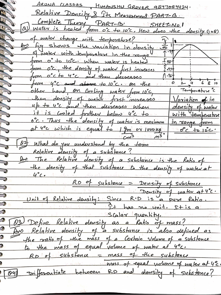 Upthrust Part B and C Complete Theory Notes-1 | PDF