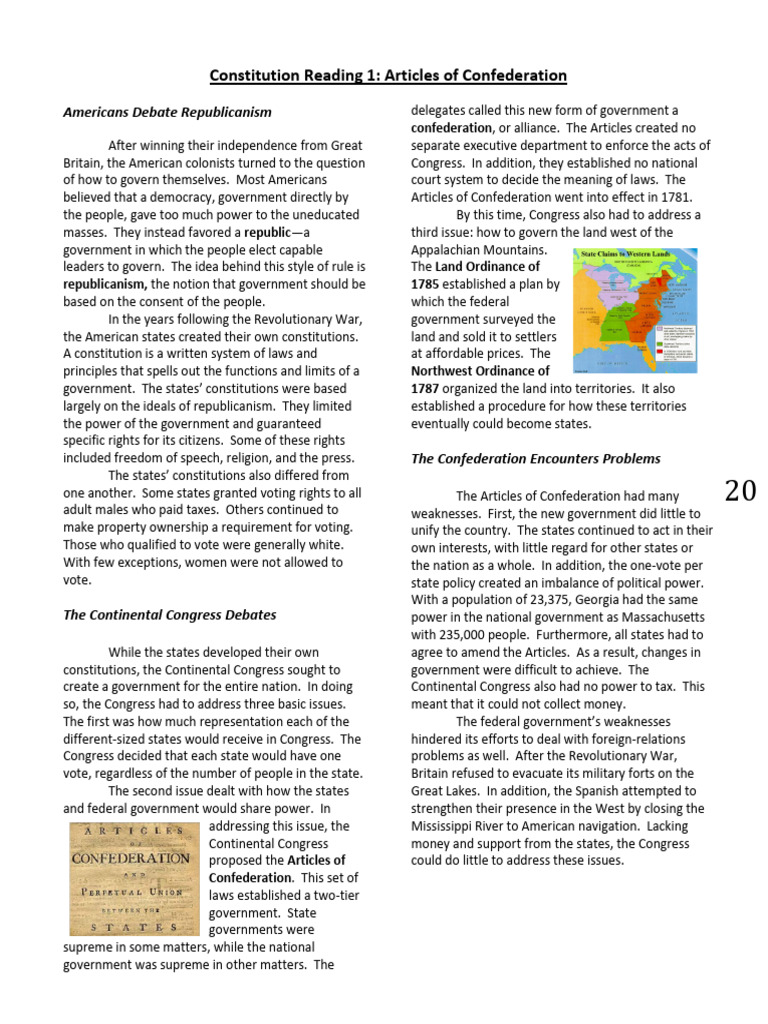 Constitution+Reading+1 | PDF | American Government | United States Congress