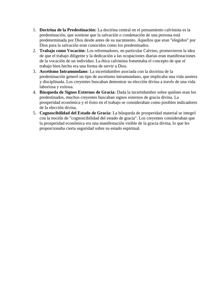 Doctrina de la Predestinación | PDF