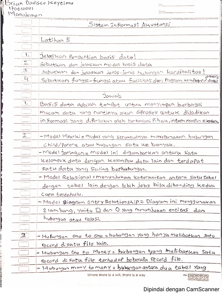 Brian Davisco Keytimu - Tugas 5 Sistem Informasi Akuntansi | PDF