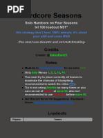 Solo Hardcore TDS Strat (Wrecked Battfield 1) | PDF