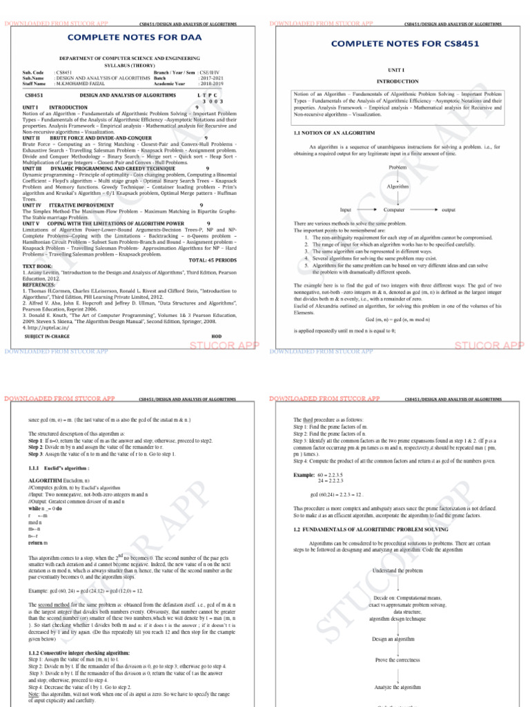 Fdsa | PDF | Algorithms | Algorithms And Data Structures