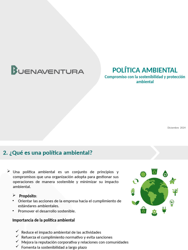 Politica Ambiental | PDF | Sustentabilidad | Mitigación del cambio climático